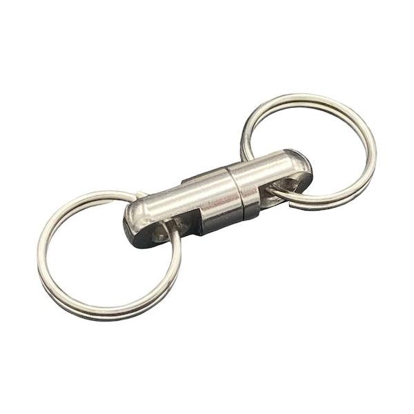 ラクテム フック|特長:中心部分が360度回転する構造、リングは2種類より組み合わせ可能です。 本体、リングともにオールステンレス製です。