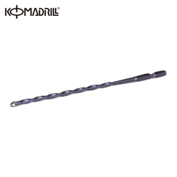KOMADRILL コンクリートドリル(6.35六角軸)|特長:振動機能付き充電ドリル・振動ドリルでコンクリートに穴あけが可能です。 シャンクから刃先まで一体形状の為、刃先のブレやビビりが少なく的確な穴あけが可能です。
