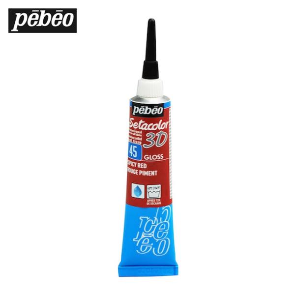 Pebeo 多目的塗料|特長:布に立体的に描ける絵具 ノズルから直接、布に描くことができます。 塗布後、12時間以上自然乾燥せてください。 布以外に、「紙、木、ガラス、鏡、金属など」にも塗布できます。