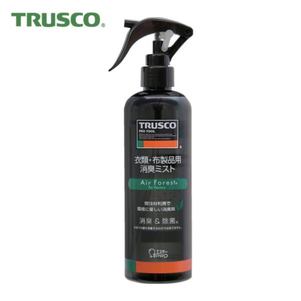 TRUSCO 消臭剤|特長:作業着にしみついた工場特有の気になるにおい(切削油の劣化したにおい等工場特有のにおい成分)を消臭する工場専用消臭剤です。 事務所内のソファやカーテンなどの布製品の汗臭・体臭も消臭します。 北海道トドマツの森の間伐...