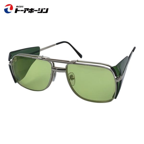 TOA BOJIN 遮光メガネ(ガス溶接作業用)|特長:外レンズを跳ね上げられるアイカップ形W型JIS遮光メガネです。