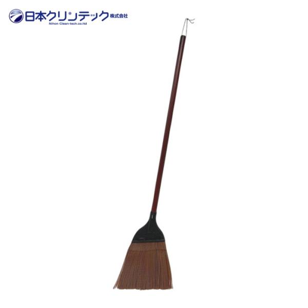 日本クリンテック ほうき|特長:落ち葉や小石などのおそうじに、程よく自然な掃き心地です。 カビ・腐食に強く、汚れたら洗える化繊の穂先です。 用途別に帆の太さを選べます。