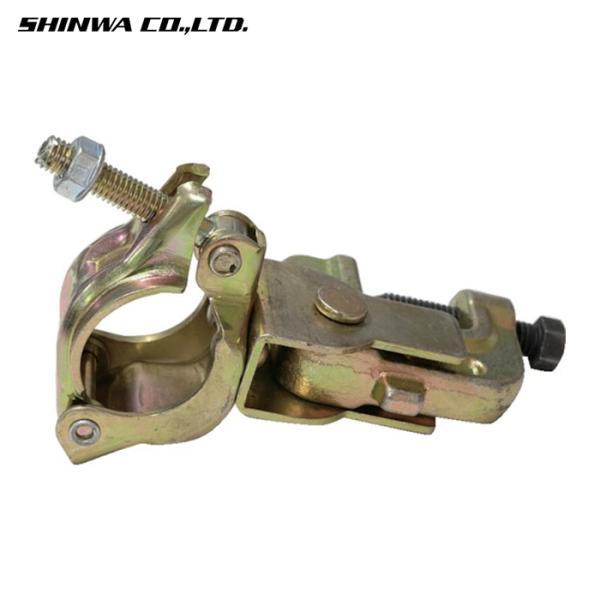 信和 単管オプション|特長:仮設工業会認定品です。 単管と鉄骨(H鋼)をつなぐためのクランプです。 固定タイプです。