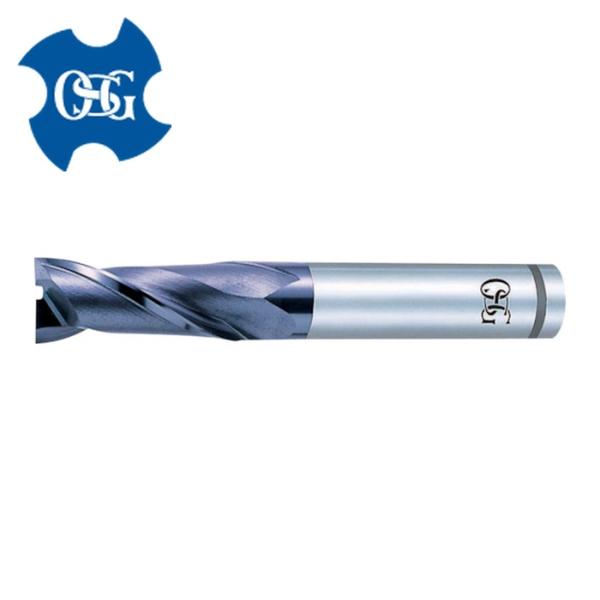 OSG ハイススクエアエンドミル|特長:粉末ハイスXPMにVコーティングが施してあります。 良好な切れ味と安定した工具寿命を実現しました。