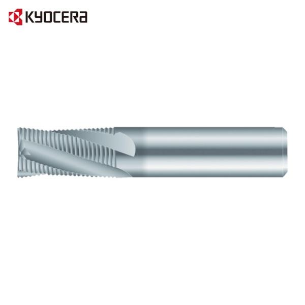 京セラ 超硬ラフィングエンドミル|特長:サインカーブ状の切刃で切削抵抗を低減しビビリを抑制、鋼・ステンレス・鋳鉄など幅広く対応します。