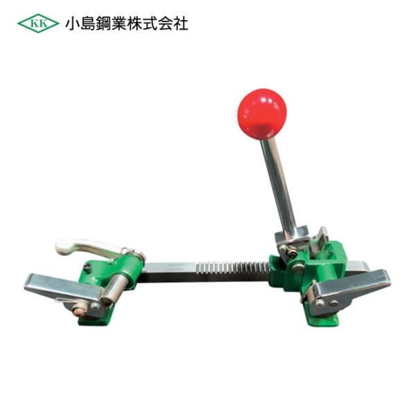 ケイケイ 荷造機|特長:紙バンド・PPバンド兼用の引締機です。 特殊合金で非常に軽く、カッターが装備された合理的な設計で能率的に使用出来ます。 使用バンドは、紙バンド、PPバンド兼用で長尺のまま使用出来る便利な機種です。