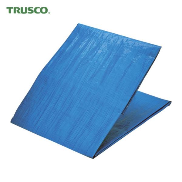 TRUSCO ブルーシート|特長:#2000番相当のブルーシートです。 薄手の使い捨てとは違い、数ヶ月使用する用途に適しています。 全てアルミハトメがついています。
