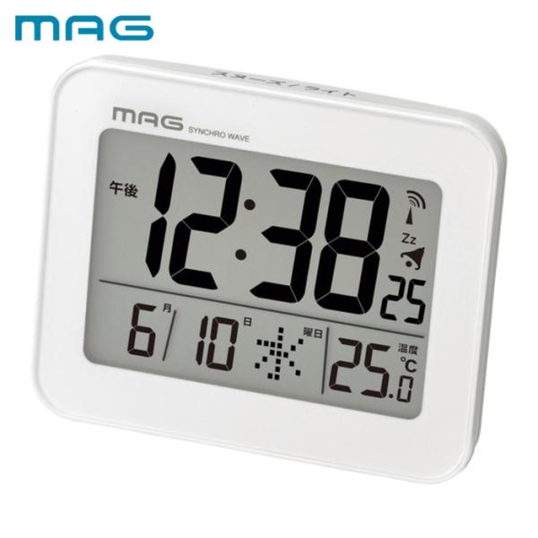 MAG 時計(デジタル表示)|特長:最小サイズのデジタル電波時計。