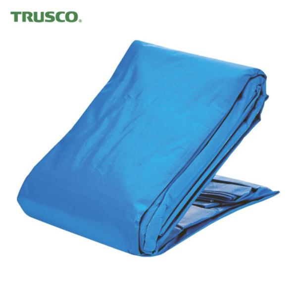 TRUSCO ブルーシート|特長:価格パフォーマンスに優れるエコノミータイプのブルーシートになります。 ハトメは、ポリカ製で、廃棄時に取り外す必要ありません。
