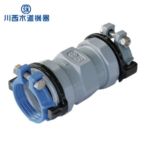 SKカワニシ 水道配管用継手|特長:分解不要、管を挿し込んで締めるだけで接続できます。