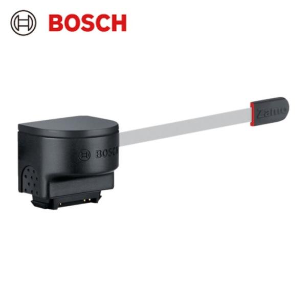 ボッシュ レーザー距離計|特長:5mまでの直線、円周、曲線が測れるテープアダプターです。 ZAMO3に取り付けて、テープを伸ばした分だけ測定されます。 アダプター本体、化粧箱はリサイクル素材を使用したエコ商品です。