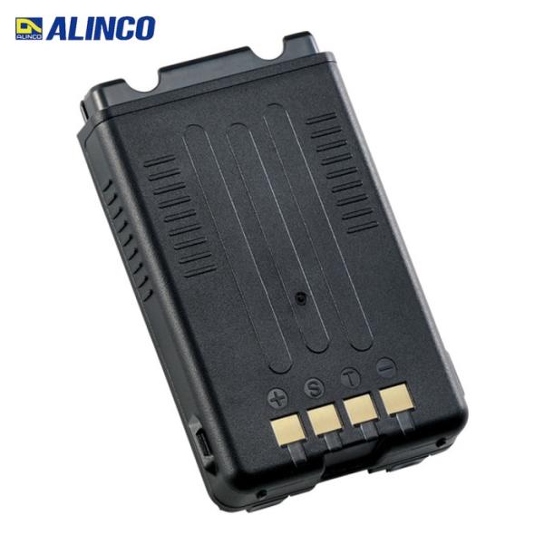 ALINCO トランシーバー用オプション|特長:標準タイプのリチウムイオンバッテリーです。 約15時間の運用が可能です。 (バッテリーセーブON時)。