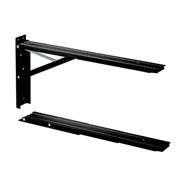 ・耐荷重100kgの折りたたみ棚受け金具です。・ワンタッチで折りたためて抜群の耐荷重です。・作業テーブル、カウンターキッチン、アイロン台などの棚受け金具として。・幅(mm):66.5・奥行(mm):595・高さ(mm):279・厚さ(mm)...