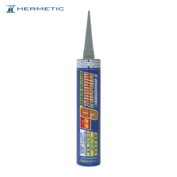 ヘルメチック 接着剤1液タイプ|特長:耐熱150°Cまで使用ができる弾性接着防水剤です。 各種金属をはじめ、コンクリート、木材、塩ビ、FRPなどに様々な部材に接着します。 弾性硬化しますので、振動、衝撃、温度変化などに対応できます。
