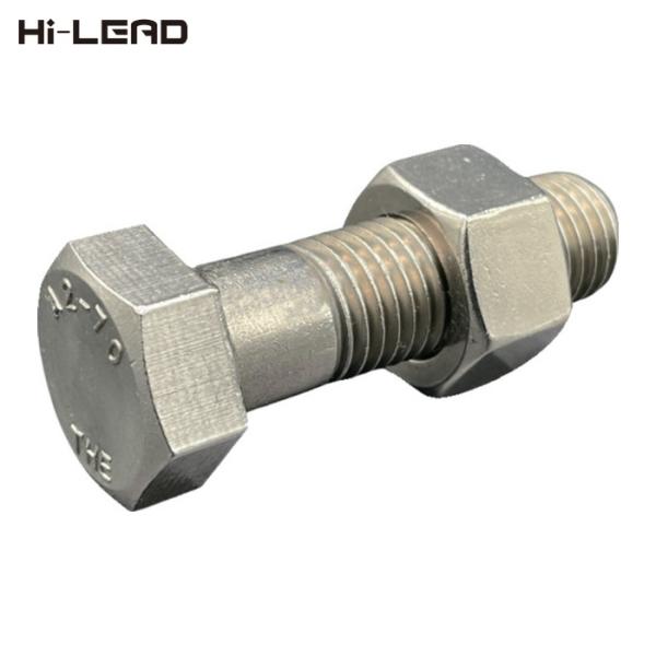 HIーLEAD 六角ボルト|特長:スタイル1ナットはナットの高さは約0。 9Dとなります。 本体規格品のボルトにはワッシャーフェイス(座)がついています。