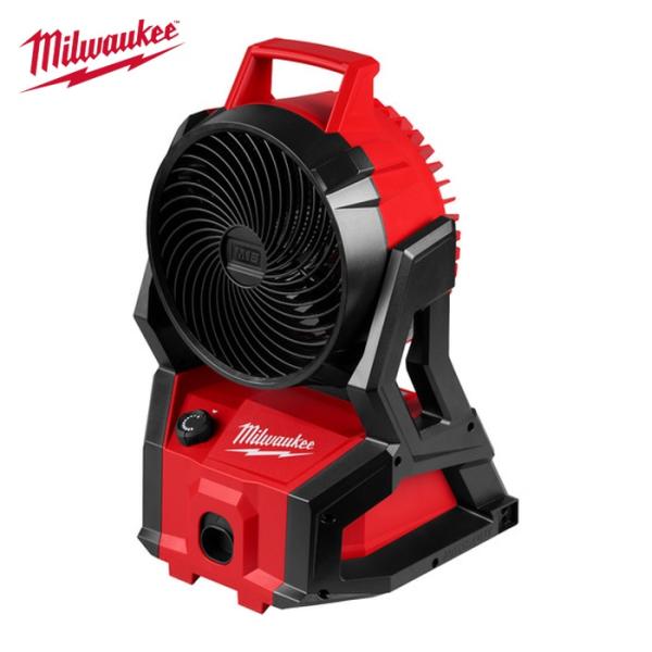 milwaukee サーキュレーター|特長:高性能で優れた冷却・最大風速550m/min、最大風量1444m3/h・無段変速ダイヤルによる優れた風力制御性・風力100%で3時間を超える稼働時間を実現 (5。 0Ahバッテリー装着時)・風力1...