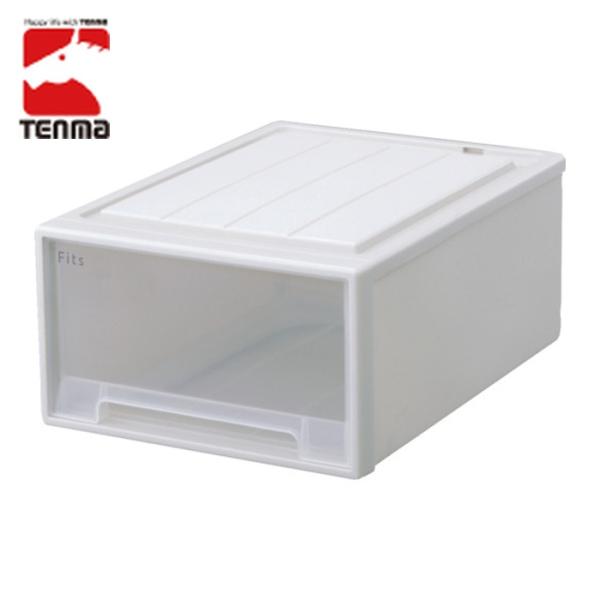 TENMA 引き出し式収納ケース|特長:中身が一目瞭然な半透明の引出しです。 積み重ねてもたわみにくい丈夫な前枠付です。 積み重ねた時の前倒れを防ぐ、前倒れ防止機能付です。