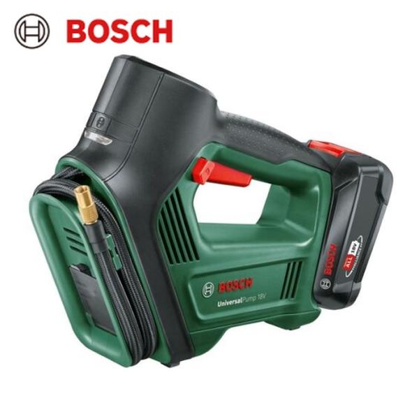 ボッシュ 自転車空気入れ|特長:最大10。 3BARの空気圧と毎分30Lの吐出量でスピーディーな作業を可能にしたコードレス空気入れです。 手元を照らすLEDライトと照明付ディスプレイで暗所でも使いやすいです。