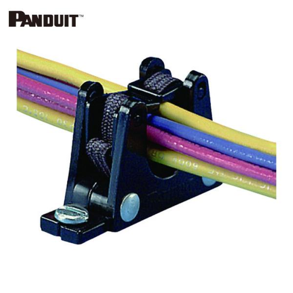 PANDUIT ケーブル固定具|特長:ワイヤーを差し込む時に束線が常に丸く保持されます。 完成後に簡単に取り外すことができます。
