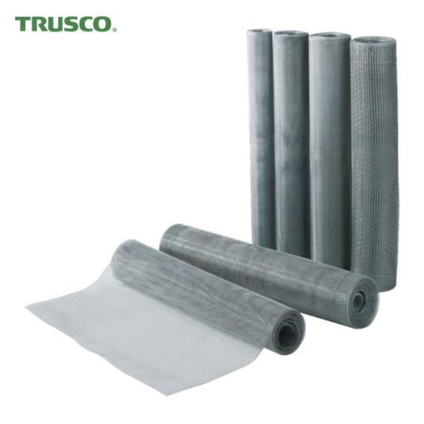 TRUSCO 金網|特長:縦線と横線を交互に組み合わせた織方で、ステンレス線を使用していますので水に強く耐久性に富んでいます。