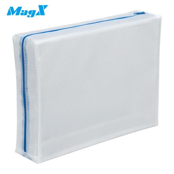 マグエックス 書類ケース|特長:中身が見えて、すっきり収納ができます。 裂けにくい丈夫な素材です。 マチありタイプで厚みのある物でも収納できます。