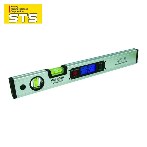 STS デジタル水平器|特長:任意の角度をゼロセットできます。 また数値を固定することもできます・測定面は強力マグネット付で、凹溝によりパイプ上でも使用可能です。 本体を逆さまにすると数字が反転し、読み間違いを防ぎます。