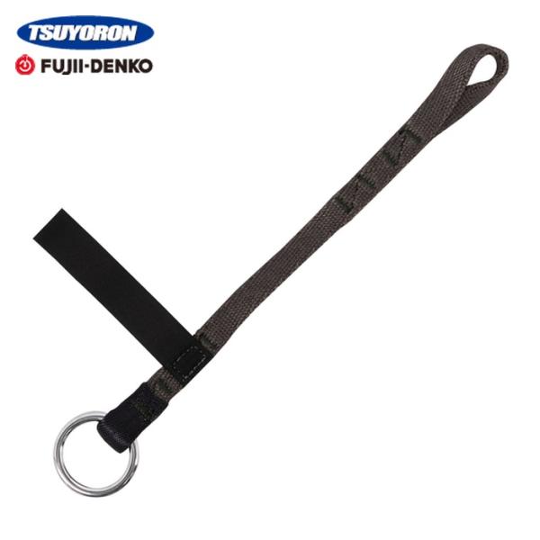 TSUYORON ハーネス用アクセサリー|特長:フルハーネスの背中にあるD環に連結ベルトを取り付け、安全ブロックなどのフックの着脱を容易にします。 未使用時は面ファスナーでフルハーネスの肩部に固定できます。