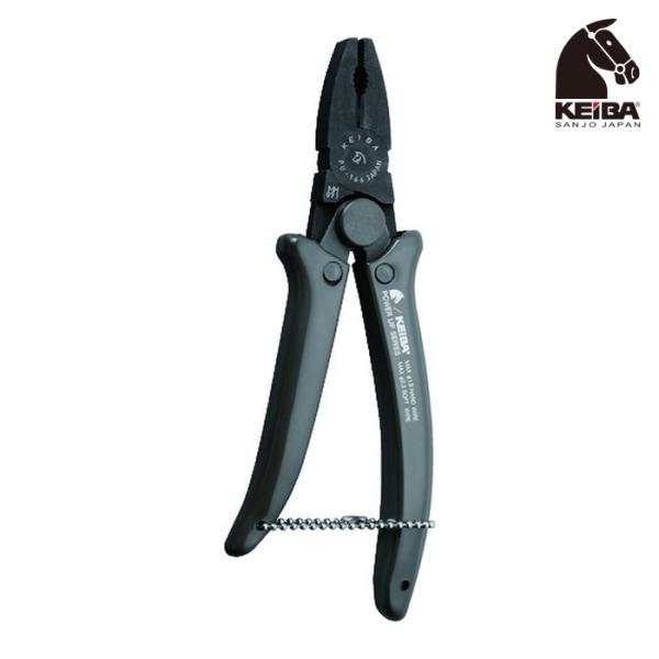 KEIBA ペンチ|特長:通常のペンチに比べ約2倍のパワーを発揮できる構造です。 神戸製鋼所製オリジナル高級鋼材「マルトロイ[[R1]]」を使用しています。 1988年グッドデザイン賞、1998年デザインオブザイヤー、1999年ロングライフ...