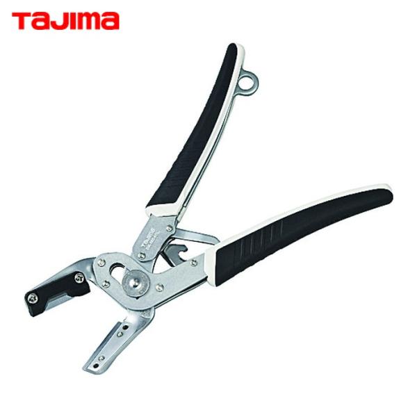 タジマ ケーブルストリッパー|特長:100sq~325sqまでのケーブルに対応しています。 替刃式(交換替刃:別売ムキチョッパ替刃「DK‐MC40B」)です。 片手で操作できる開き止めつきです。