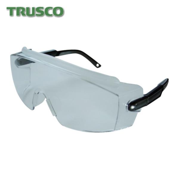 TRUSCO 一眼型保護メガネ(オーバーグラスタイプ)|特長:メガネ併用可能です。