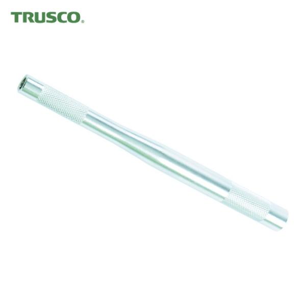 TRUSCO ボールポイント六角棒レンチ|特長:六角棒レンチ用のパイプハンドルです。 六角棒レンチに差して使用し、回し作業の力の補完を行います。 ボールポイントを使用して本締めができます。