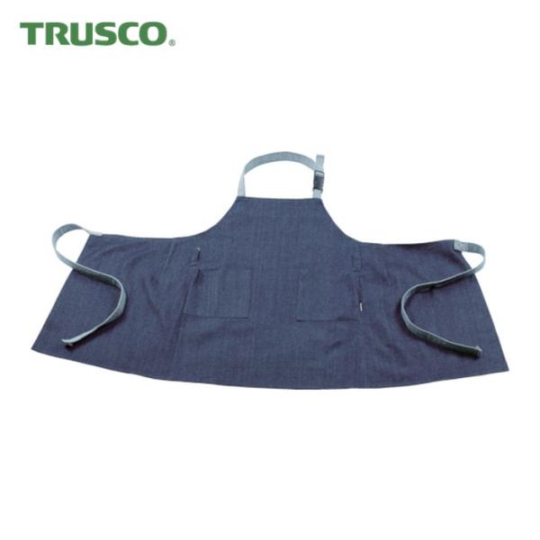 TRUSCO エプロン|特長:女性が作業時に気になる部分が隠れる、作業用エプロンです。 かがんだ時も腰回りをカバーして安心して作業できます。 後ろ姿もヒップ周りが隠れているので気になりません。