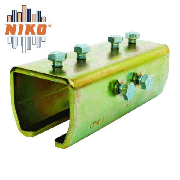 HELM ドアハンガー用オプション|特長:レールとレールを継ぎ合わせる金具です。