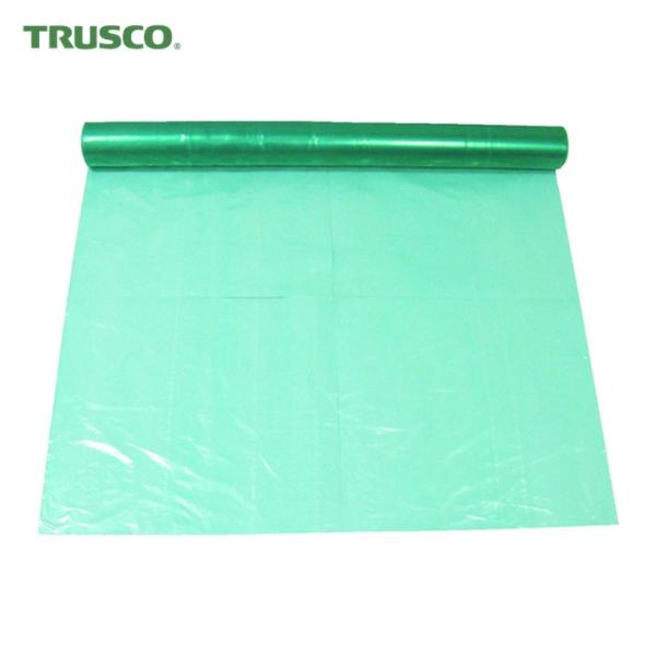 TRUSCO 養生シート|特長:滑り防止加工をしたシートなので通常のポリエチレン養生シートに比べ歩いても滑りにくく、強度のあるノンスリップ加工シートです。
