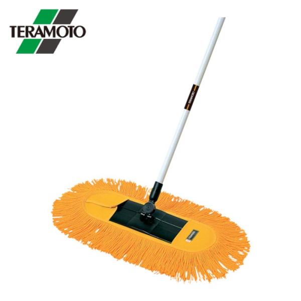 テラモト 化学モップ|特長:吸着材の力で、掃く・拭く・磨くが一度にできます。