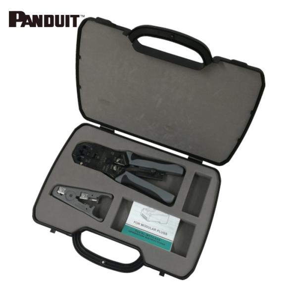 PANDUIT モジュラープラグ用圧着工具|特長:Panduit社製RJ45モジュラプラグ(MP588・L、MP588・C、MPS588・C、SP688・C、SP6X88・C、SPS688・C、SPS6X88・C)の他、標準のRJ11(4芯...