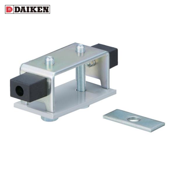 DAIKEN スチール製ドアハンガー|特長:鉄扉と車の連結に適しています。 車の脱落止めや扉の位置決めに使います。 大きな衝撃力が予想される場合には、扉を堅枠に当てて止めてください。