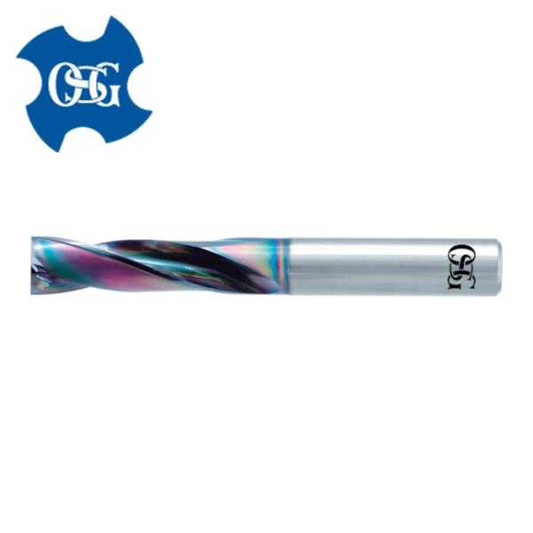 OSG 超硬コーティングドリル|特長:「EgiAs(イージアス)」コーティングを採用し、耐摩耗性・じん性が向上しております。 1本で、傾斜面や曲面への座ぐり加工など多様な用途で使用可能です。