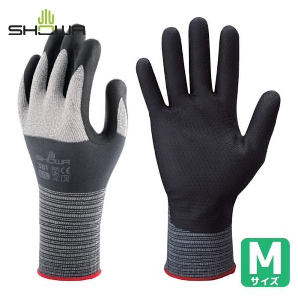 SHOWA ニトリルゴム背抜き手袋|特長:マイクロファイバーの編み目を密にし、これまでにない装着感を実現しました。 ゴム部分にも通気性をもたせることでムレにくくなっています。 従来の発泡ニトリルゴムコーティングの背抜き手袋に比べて、耐摩耗性...