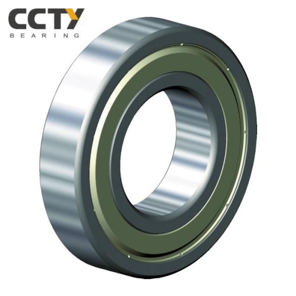 CCTY 深溝玉軸受|特長:鋼板シールド付きです。 金属のシールド板を外輪に固定し、内輪シール面のV溝とのすきまを形成しています。 防塵性が要求される高速回転用途に適しています。