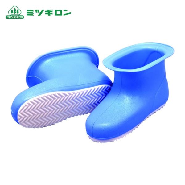 ミツギロン バスブーツ|特長:水はねに対応するため、安心の高さ14センチです。 水に強く、寒冷な季節でも耐える、しなやかなブーツです。 くつ底には、ソフトなクッションを使用しています。