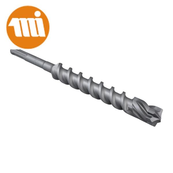 ミヤナガ コンクリートドリル(SDSplusシャンク)|特長:コンクリート、ブロック、モルタル、石材、デッキプレート+コンクリートなどへの穴あけ作業に適しています。 対鉄筋性能、位置決め性能が向上しました。 デッキプレートを貫通します。