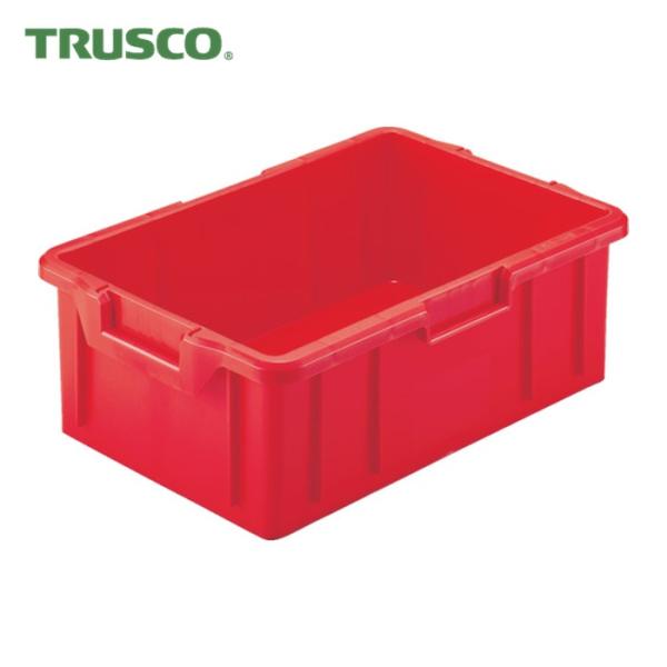 TRUSCO ボックス型コンテナ|特長:工具や部品が取り出しやすく、また、積み重ねもできます。 フタをしたままでも積み重ねができます。