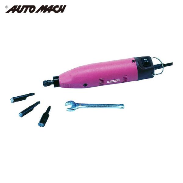 AUTOMACH 電動はくり機|特長:毎分10000回の超振動なので小さい力でスピーディーに彫れます。