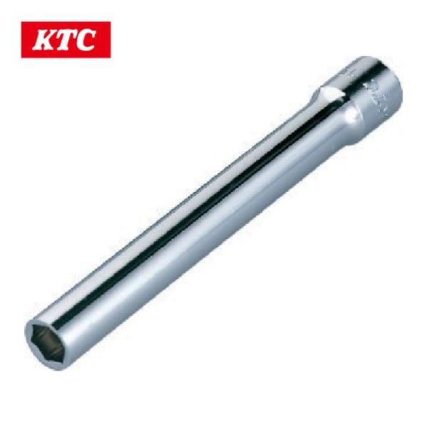 KTC ソケット(ディープ・セミディープタイプ)|特長:奥深い個所や長く突き出たボルトのナット締緩作業に便利です。 KTC独自のパワーフィット形状を口径部と差込角の両方に採用しています。