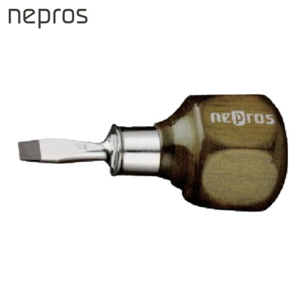 nepros スタビードライバー|特長:グリップは握りやすい六角断面形状です。 クロスは赤系色、マイナスは緑系色に仕上げていますので、判別が容易にでき、作業性が向上します。