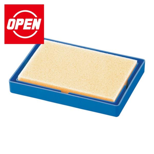 OP 卓上スポンジ|特長:ケース本体には再生ABS樹脂、抗菌加工のスポンジを使用しています。