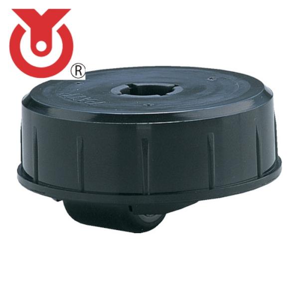 ユーエイ パイプ差し込み式キャスター(ナイロン車)|特長:取付高が非常に低く抑えられる(11。 5mm)キャスターです。