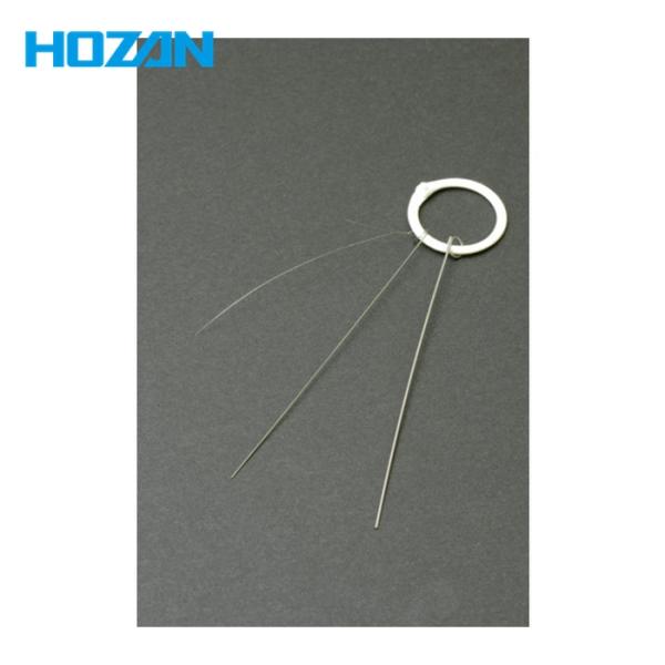 HOZAN ガス溶接機アクセサリー|特長:ノズル孔などのメンテナンス用ステンレス線です。