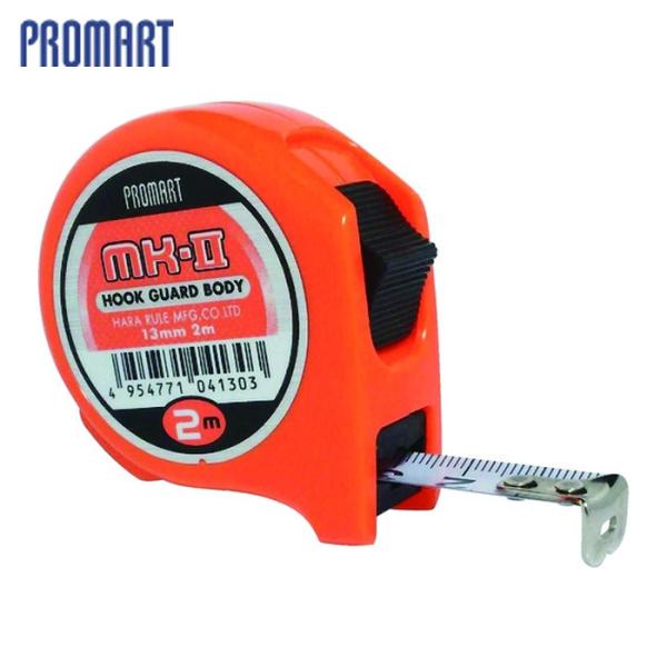 プロマート ロックタイプコンベックス|特長:検査基準を保ちつつJIS1級を付けない事で価格を抑え、品質と価格を両立した商品です。 ケースと爪が壊れにくいショックアブソーバー付です。